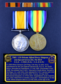 The O'Leary Collection—7985 Sergeant Alfred Percy Simpson